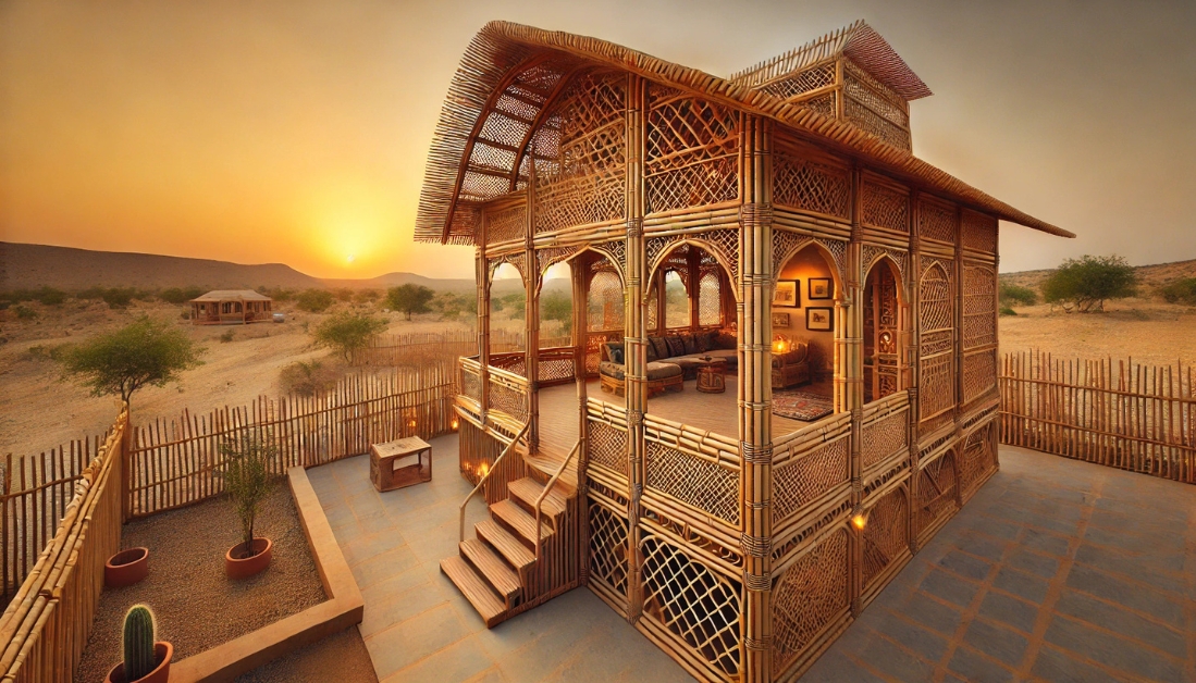 Build Bamboo Cottage in Rajasthan | Eco-Friendly Farmhouse Designs