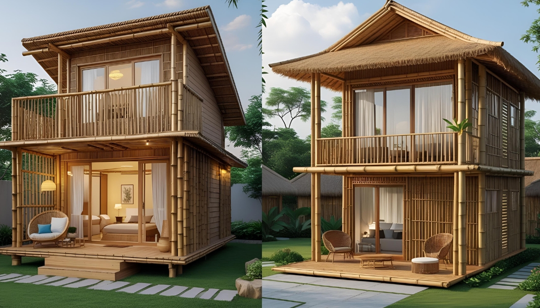 Bamboo Cottage Plans – 1 BHK to 4 BHK Farmhouses